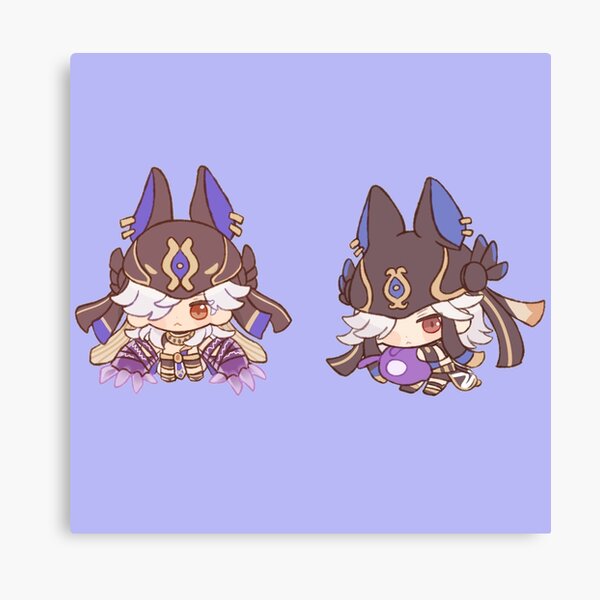 "Cyno Chibi Cute Genshin Impact Sumeru" Canvas Print for Sale by ...