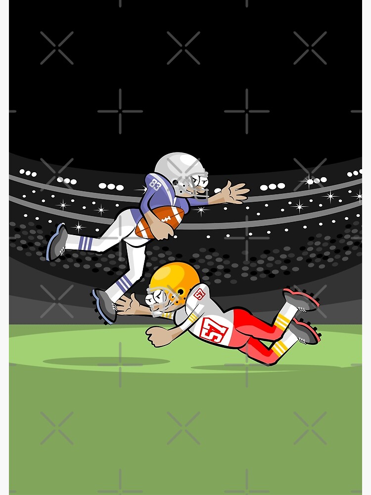 "American football player dodging a lock" Poster for Sale by ...