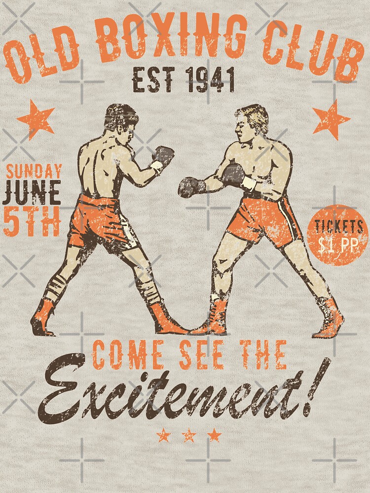 "vintage T Shirt retro distressed boxing boxers " Pullover Hoodie for ...