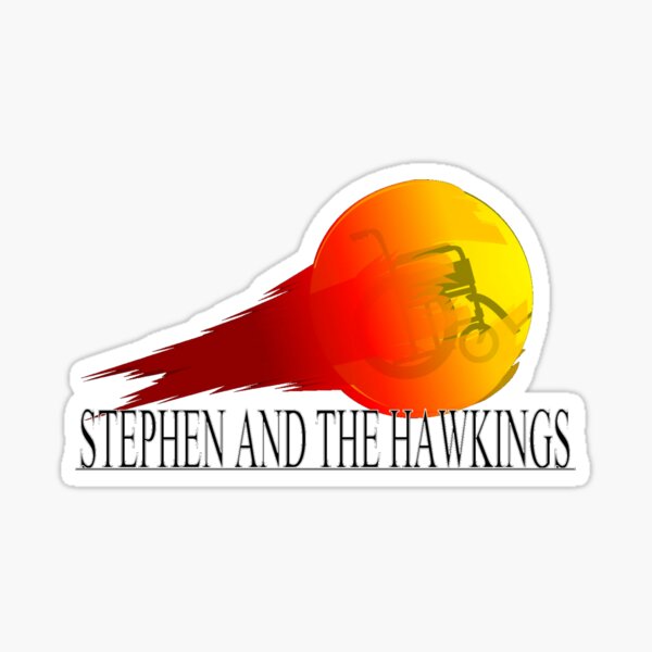 "Stephen and the Hawking logo" Sticker for Sale by colincaccamise ...
