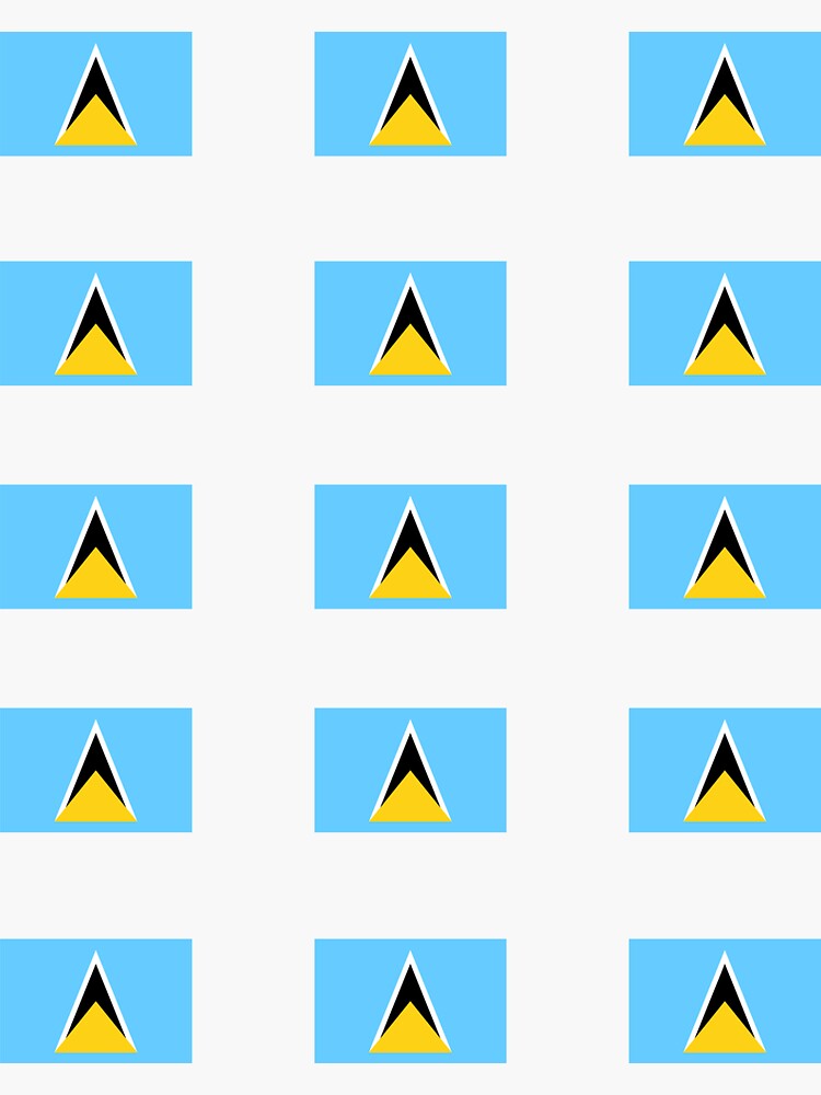 "Saint Lucia - Saint Lucian Flag Pack" Sticker for Sale by FlagsWorld ...