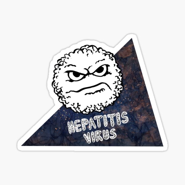"Hepatitis" Sticker for Sale by eliza-coli | Redbubble