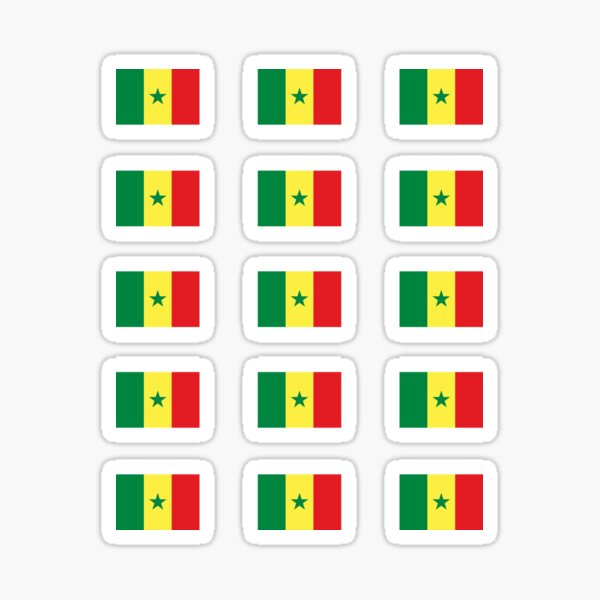 "Senegal - Senegalese Flag Pack" Sticker for Sale by FlagsWorld | Redbubble