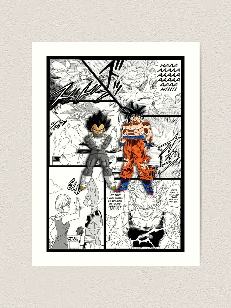 "Goku & Vegeta - Manga Panels" Art Print for Sale by Kakarot02 | Redbubble