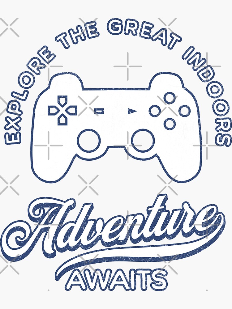 "Explore the great indoors" Sticker for Sale by JoRealm | Redbubble