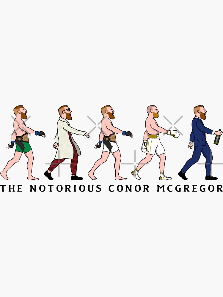 "The Notorious Conor McGregor" Sticker for Sale by JACKDesignUK | Redbubble