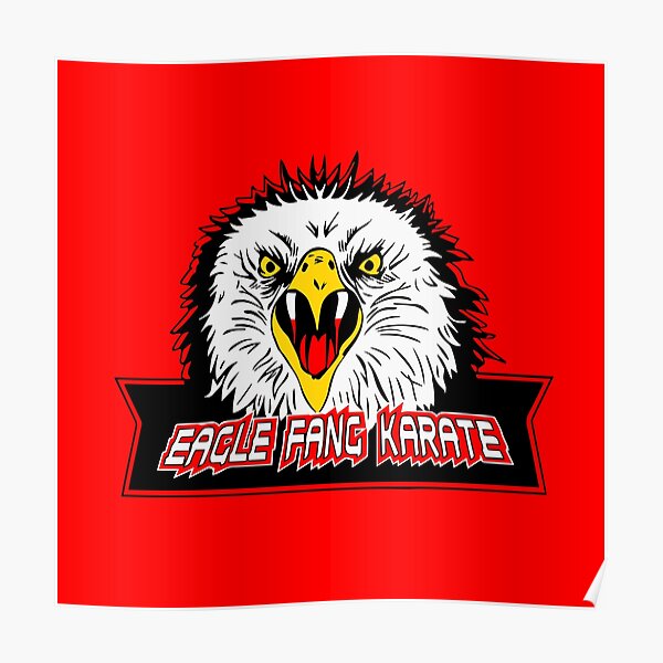 "Cobra Kai Red, Eagle Fang Karate logo" Poster for Sale by Mohsen-ALyousef | Redbubble