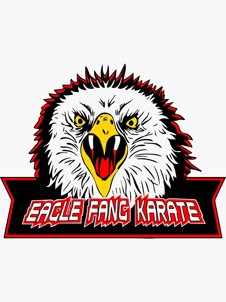 "Cobra Kai Red, Eagle Fang Karate logo" Sticker for Sale by Mohsen-ALyousef | Redbubble