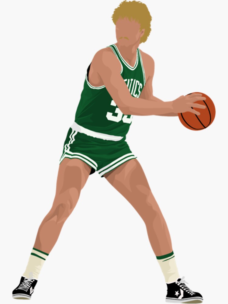 "Larry Bird " Sticker for Sale by DesignsCAMPBELL | Redbubble