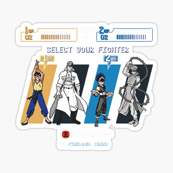"Yu Yu Hakusho Anime" Sticker for Sale by SebastienRobin | Redbubble