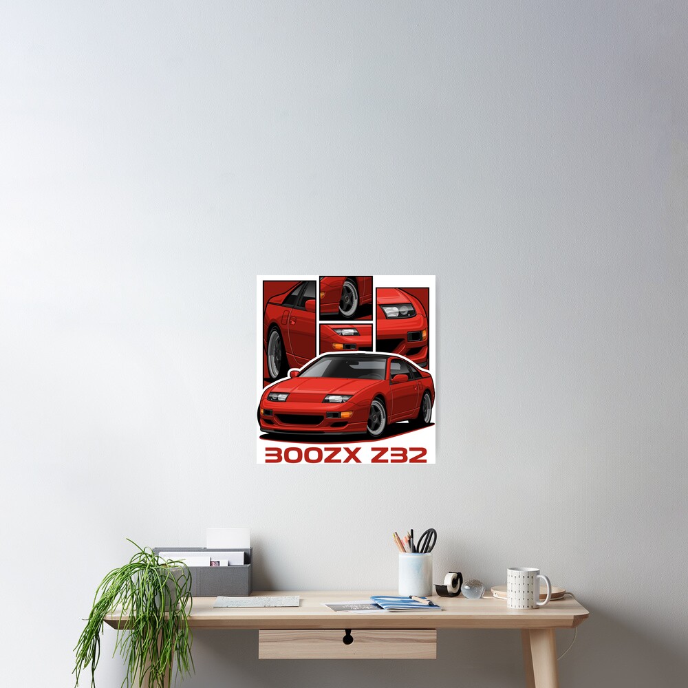 "Nissan 300ZX Z32 " Poster for Sale by haiproject | Redbubble