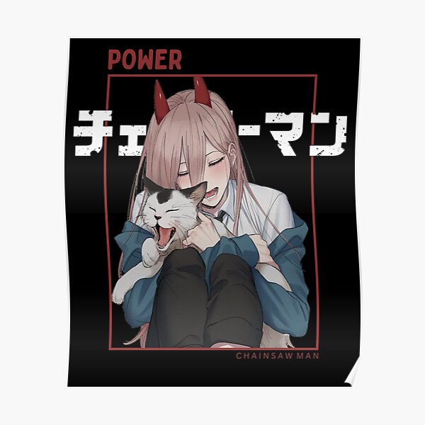 "power | chainsaw man" Poster for Sale by Zinedinefl | Redbubble