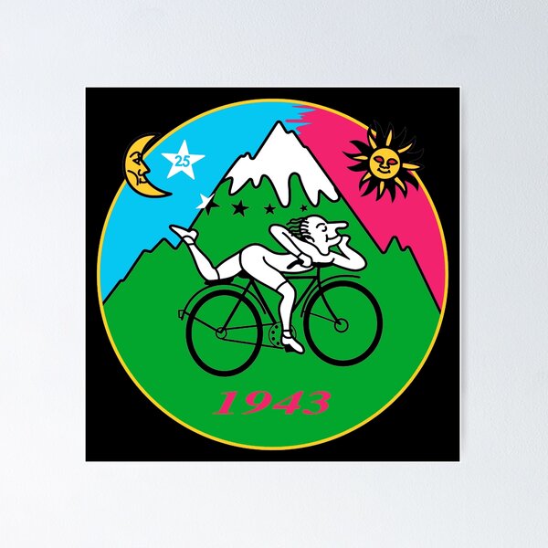 Albert Hoffmann Lsd Bike Poster For Sale By Tambustore Redbubble