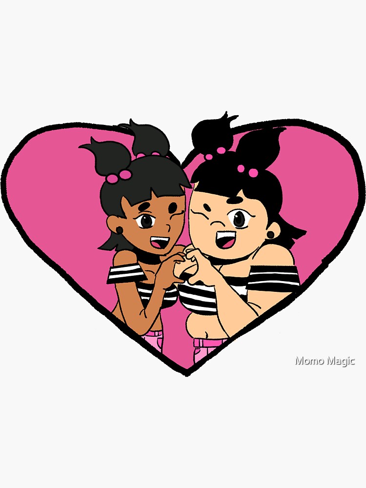 "BFFLs" Sticker for Sale by Momo Magic | Redbubble