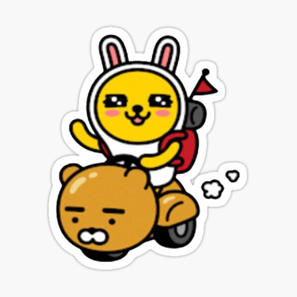 "KakaoTalk Friends Muzi & Ryan" Sticker for Sale by MuhammadWyatt9 ...