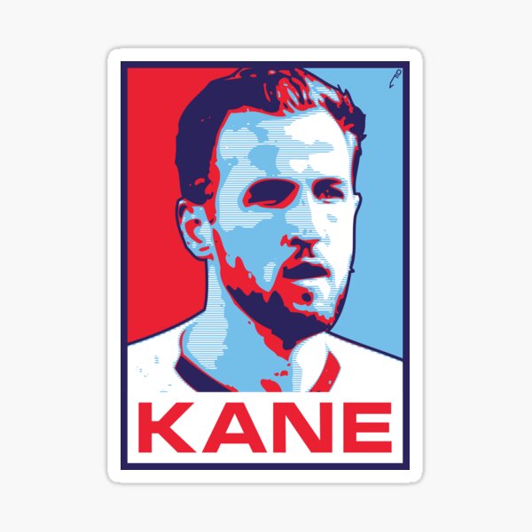 "Kane - ENGLAND" Sticker for Sale by DAFTFISH | Redbubble
