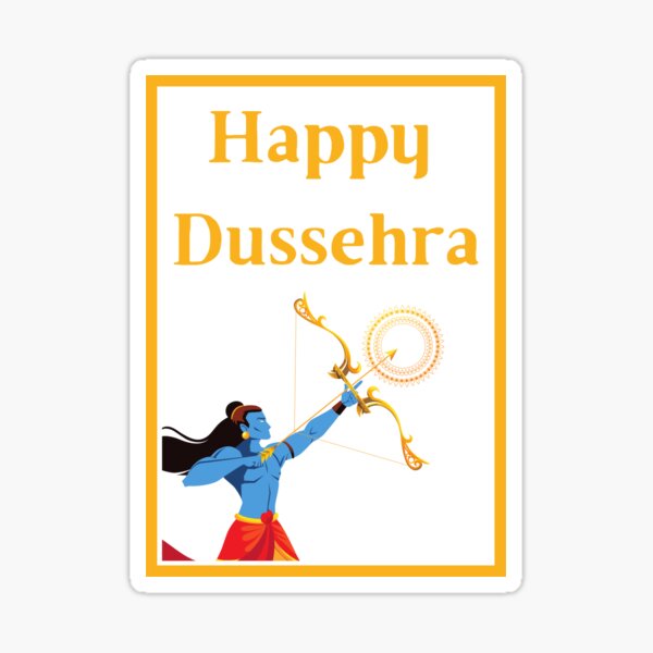 "Happy Dussehra Essential t-shirt " Sticker for Sale by OneDayCollected ...