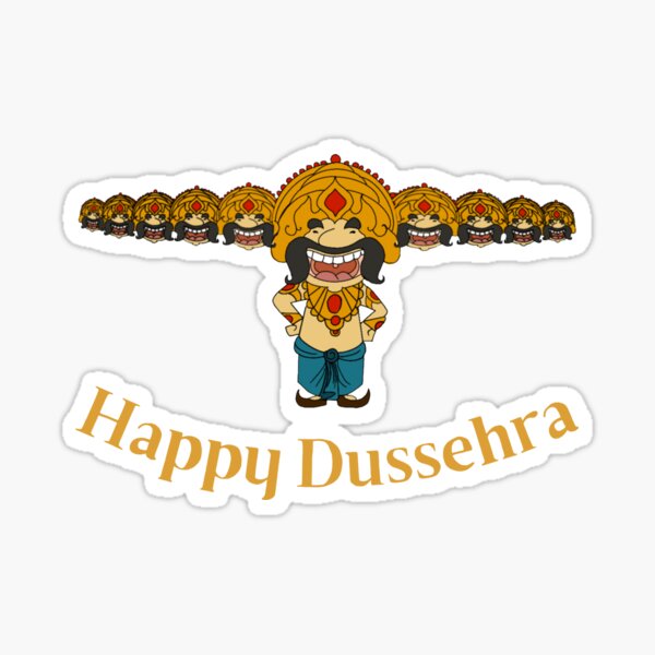 "Happy Dussehra Essential t-shirt" Sticker for Sale by OneDayCollected ...