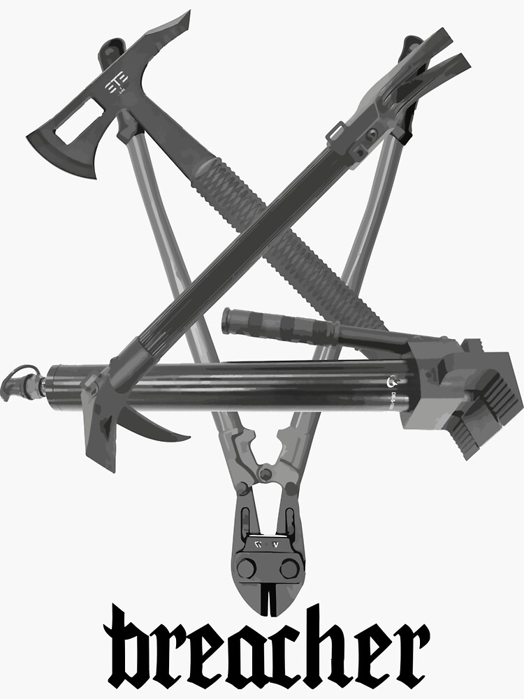"Breacher" Sticker for Sale by OrGozlan | Redbubble