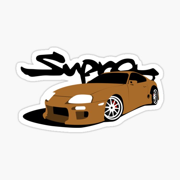"Toyota Supra" Sticker by LumassDesign | Redbubble
