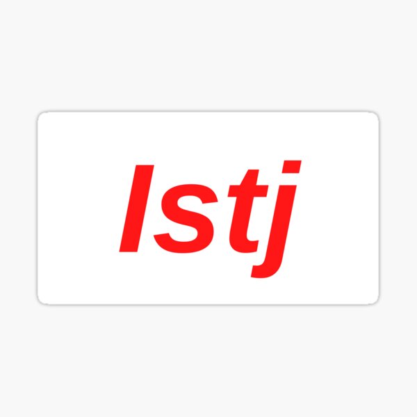 "ISTJ" Sticker for Sale by Typify | Redbubble