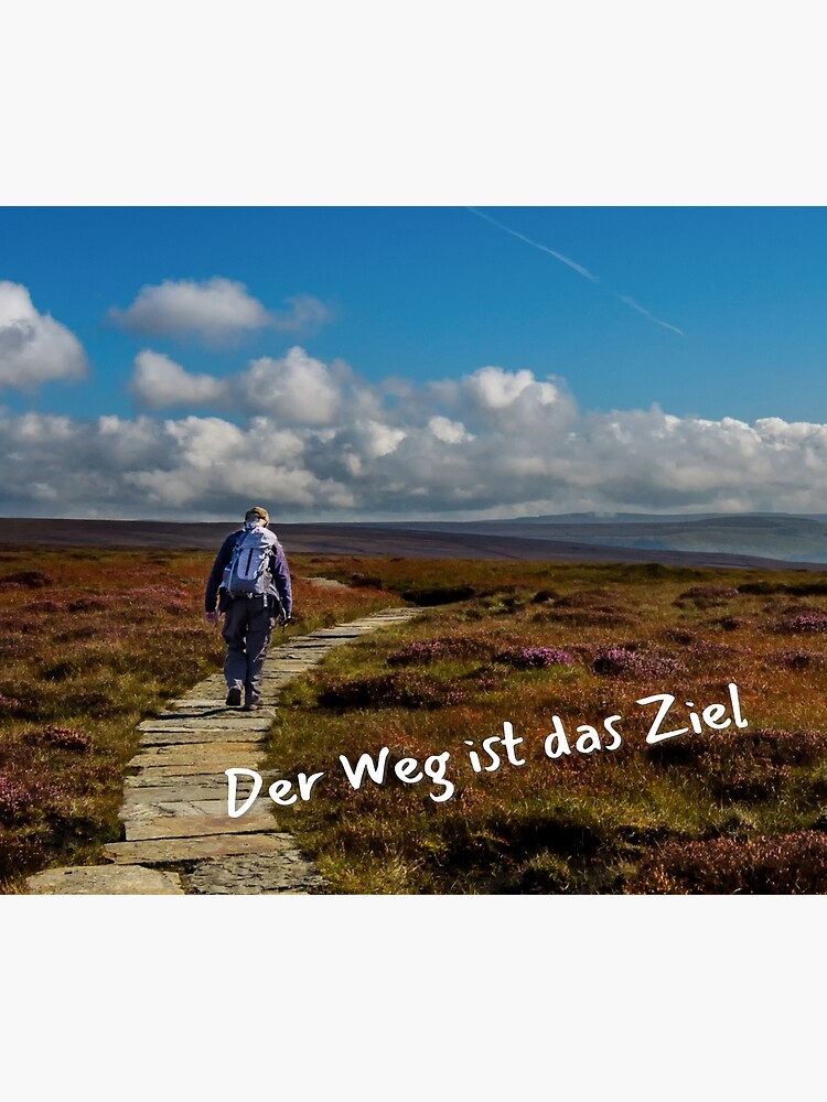 "Der Weg ist das Ziel | Schöner Peak District" Poster von ...