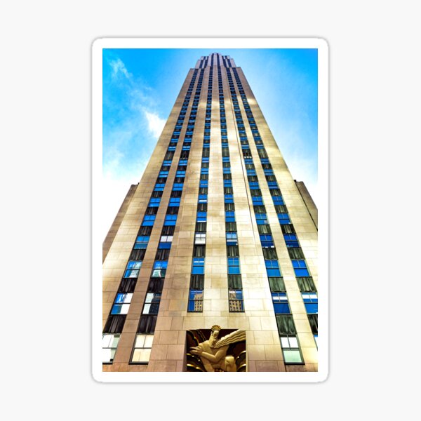 "Rockefeller Center 30 Rock " Sticker by bobmeyers | Redbubble