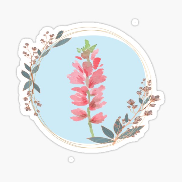"vintage snapdragons , cute vintage snapdragons" Sticker for Sale by ...