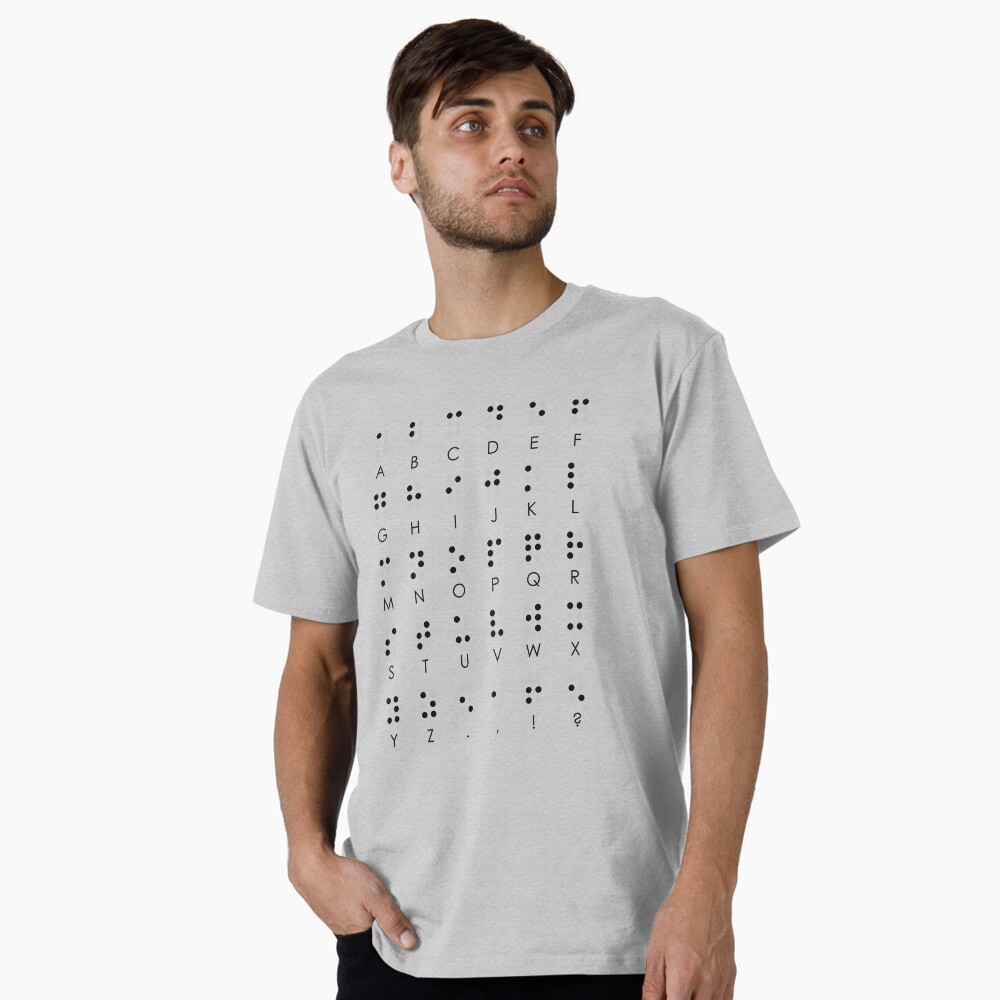"Braille Alphabet for the Blind Infographic Guide" Sticker by ...