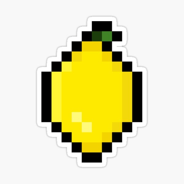 "Pixel Art Lemon" Sticker for Sale by DJFid | Redbubble