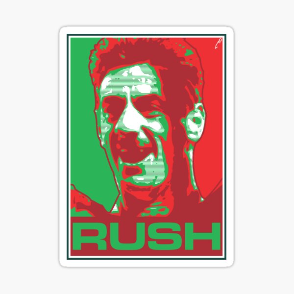 "Rush - WALES" Sticker for Sale by DAFTFISH | Redbubble