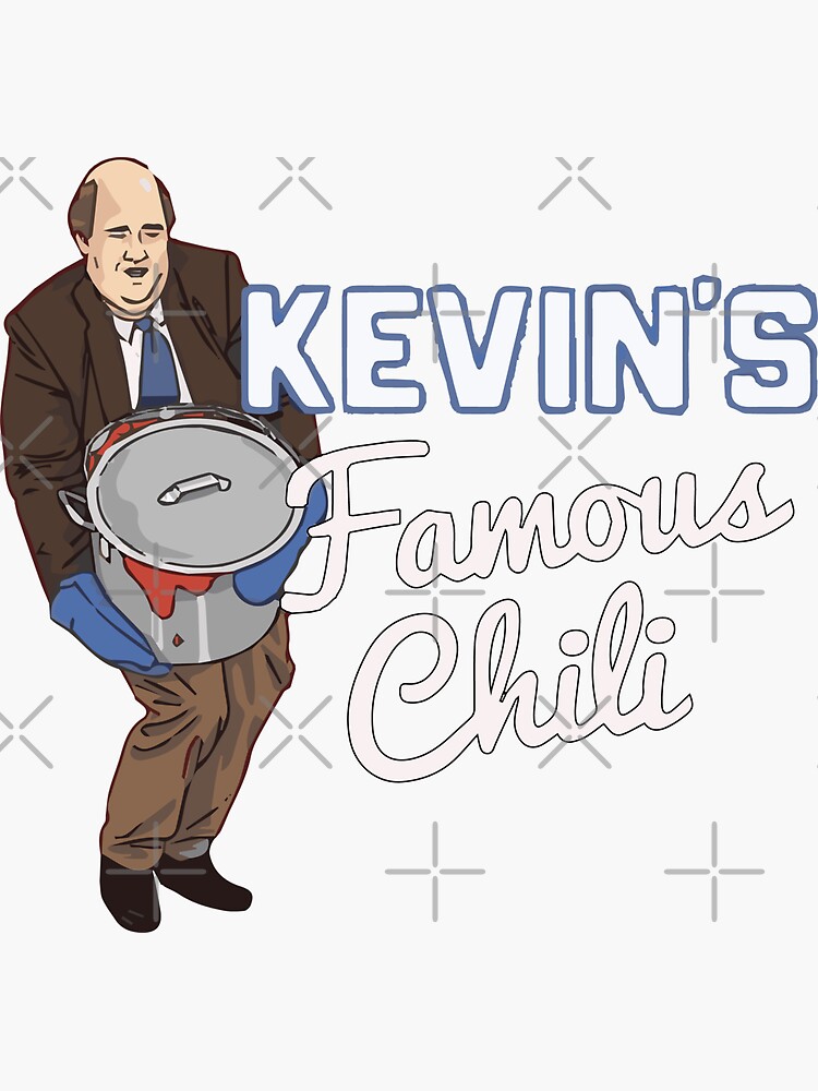 "Kevin's Famous Chili - The Office" Sticker for Sale by FunkeyMonkey9 ...