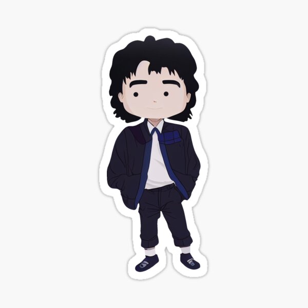 "Happy cool teen boy with jacket" Sticker for Sale by CutePlanetEarth ...