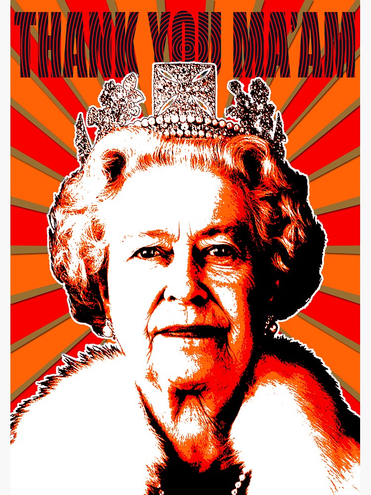 "Thank you Ma'am version 3 - Red" Sticker for Sale by garyhogben ...