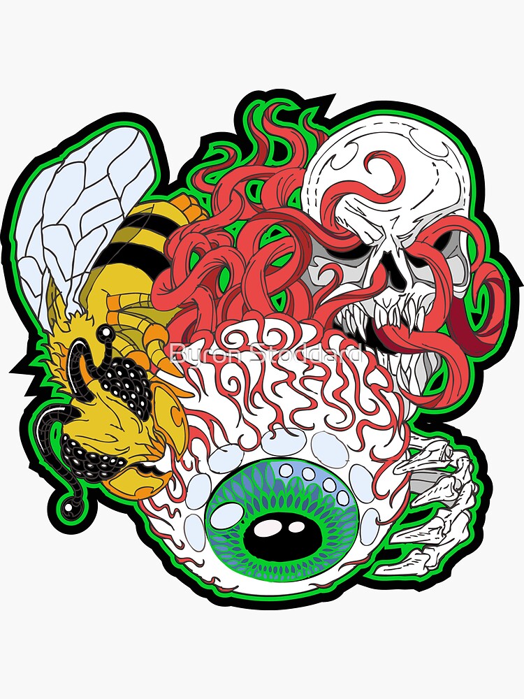 "Eye of Cthulhu" Sticker for Sale by Byron-Stoddard | Redbubble