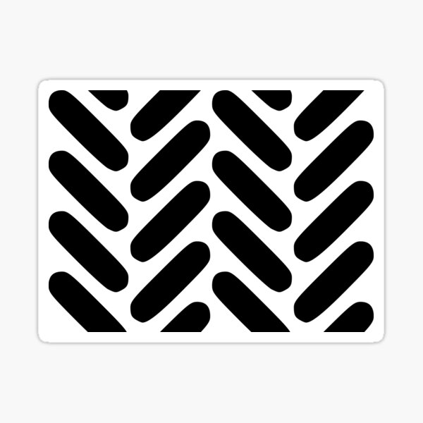 " Black and white pattern" Sticker for Sale by TRIION | Redbubble