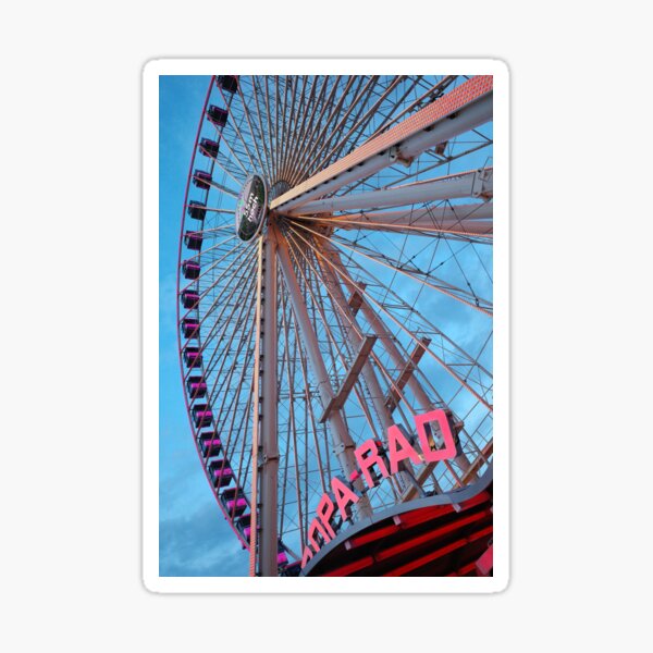 "Ferris wheel (colored)" Sticker for Sale by Alteki | Redbubble