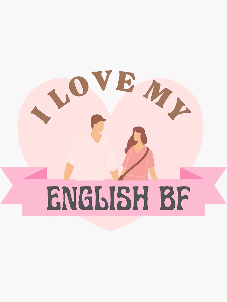 "English bf - boyfriend ily " Sticker for Sale by DogsanUnicorns ...
