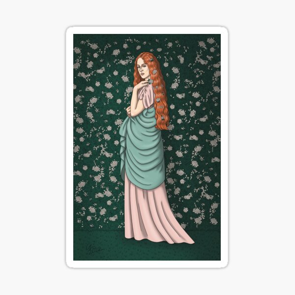 "Floral Persephone" Sticker for Sale by CloudyCreativa | Redbubble