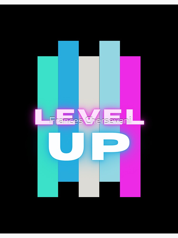 "Level up" Sticker for Sale by BRB-INC | Redbubble