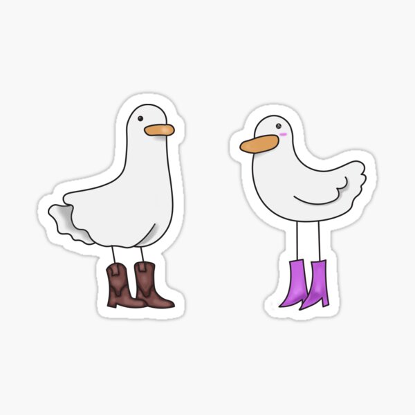 "cute Ducks in love For Duck Lovers" Sticker for Sale by ducklovers ...