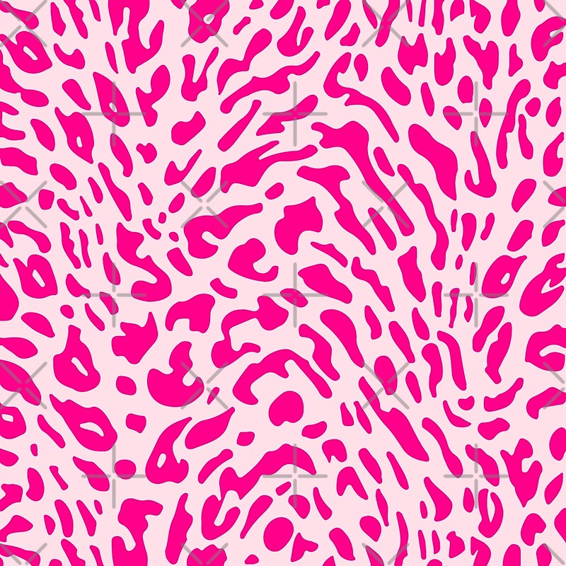 "Leopard Animal Print Pink Pattern" by patternsoup | Redbubble