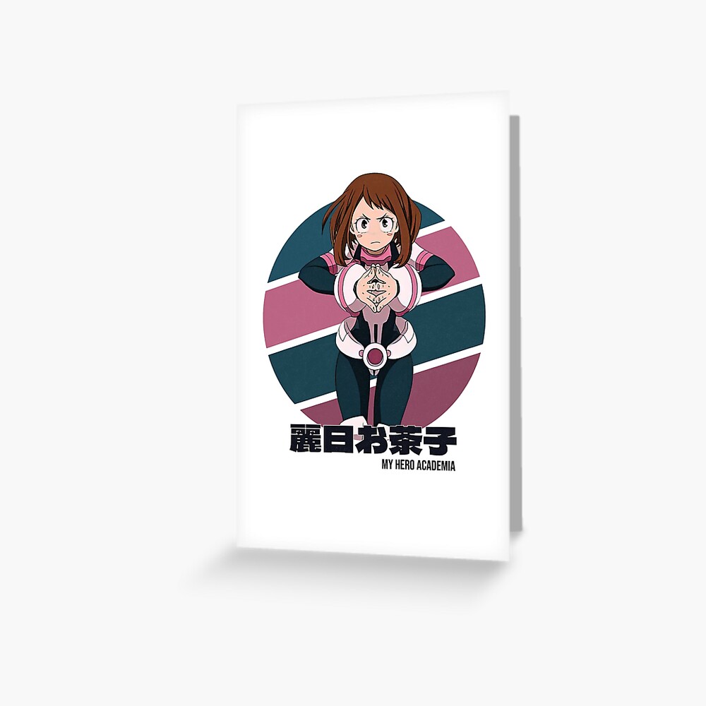 "Ochako Uraraka My Hero Academia Circle Design" Greeting Card for Sale ...