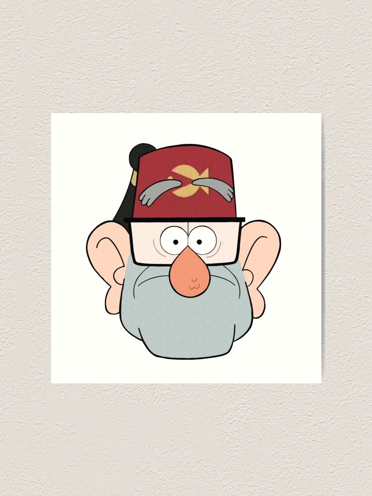 "Stan Pines Paper Fez Face Mask" Art Print by The-Sqoou | Redbubble