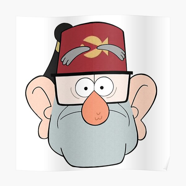 "Stan Pines Paper Fez Face Mask" Poster by The-Sqoou | Redbubble