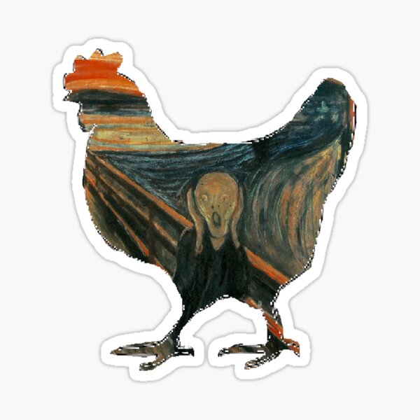 "Scream Chicken" Sticker by BeefInc | Redbubble