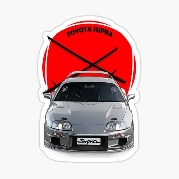 "Toyota supra samurai swords" Sticker for Sale by T-JD | Redbubble