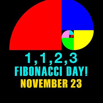 "Fibonacci Day, 1,1,2,3, November 23 " Poster for Sale by SymbolGrafix ...