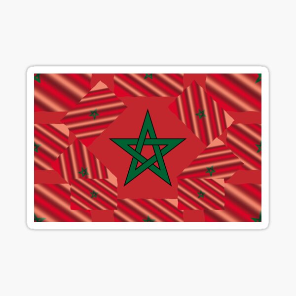 "Morocco Flag" Sticker for Sale by Cozwins | Redbubble