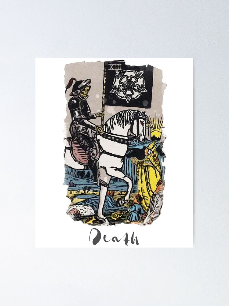 "Death Major Arcana RWS Tarot Card Painting" Poster for Sale by ...